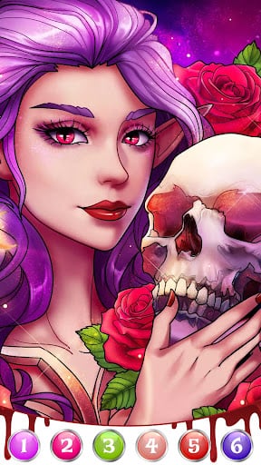 Dark, Horror Color by Number - APPSGO.net