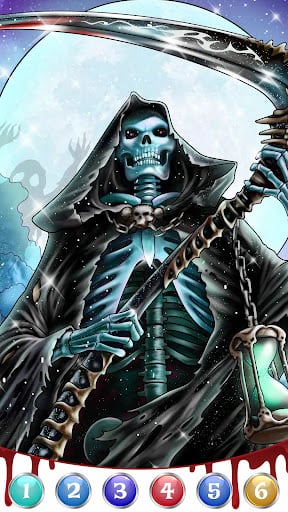 Dark, Horror Color by Number - APPSGO.net